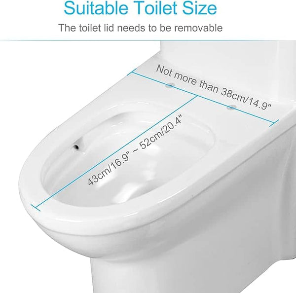 Toilet Seat Riser with Flip Up Handles Raised Toilet Safety Seat for E